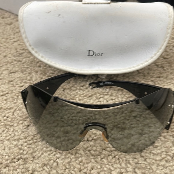 Dior | Accessories | Dior Diorito Rimless Matte Black Sunglasses Y2k ...